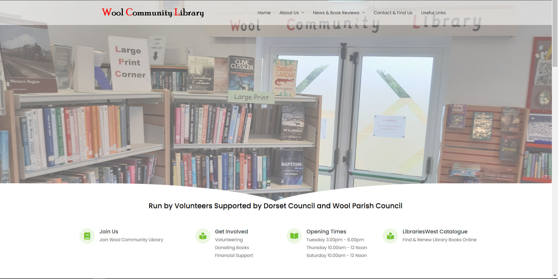 New Website - Wool Community Library